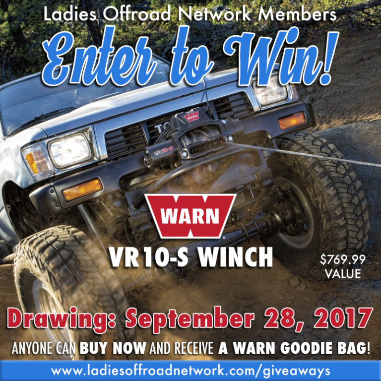 September 2017 Giveaway – Ladies Offroad Network
